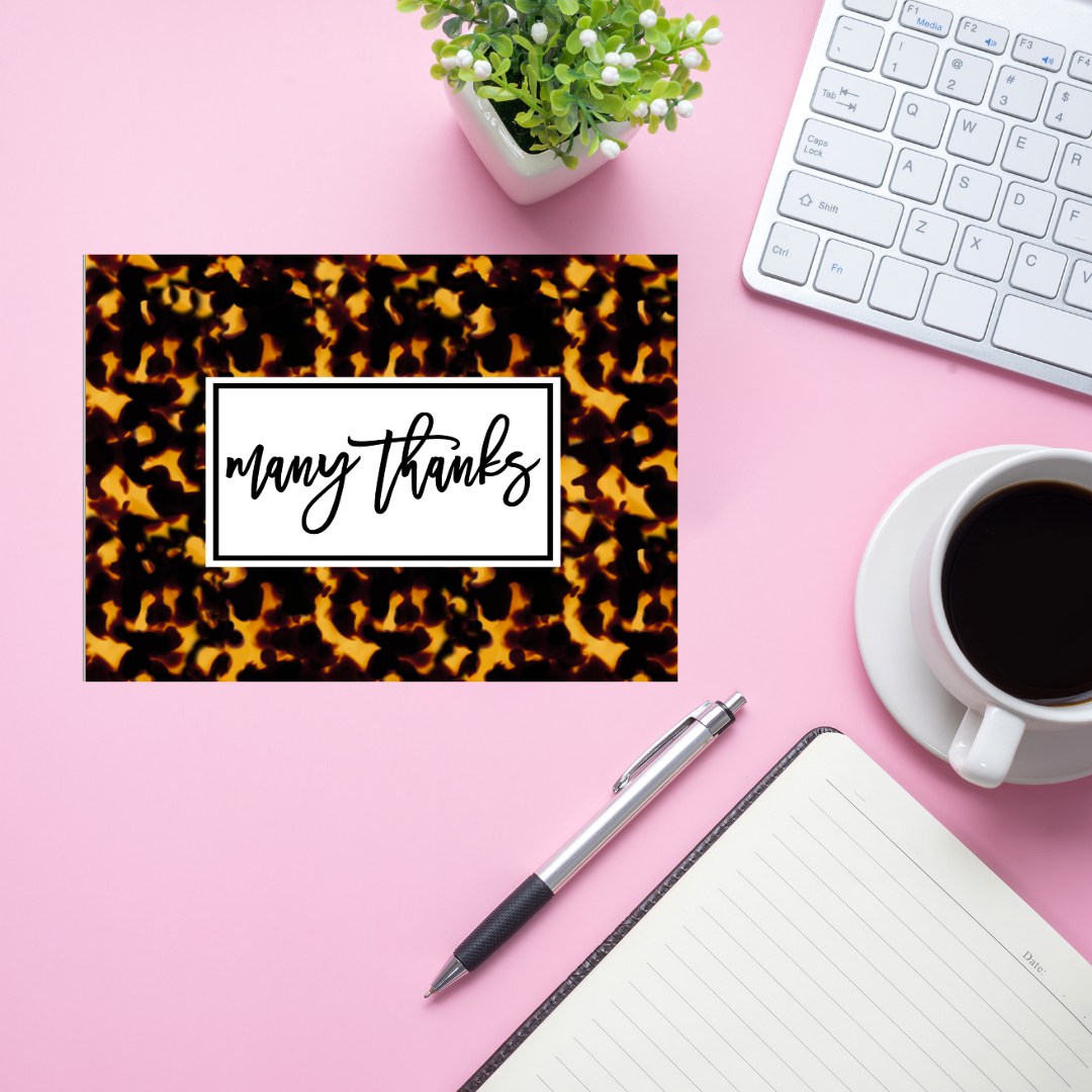 Tortoiseshell Thank You Cards – Belle & Ten
